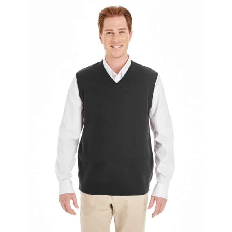 Harriton Men’s Pilbloc™ V-Neck Sweater Vest – Branded Harriton